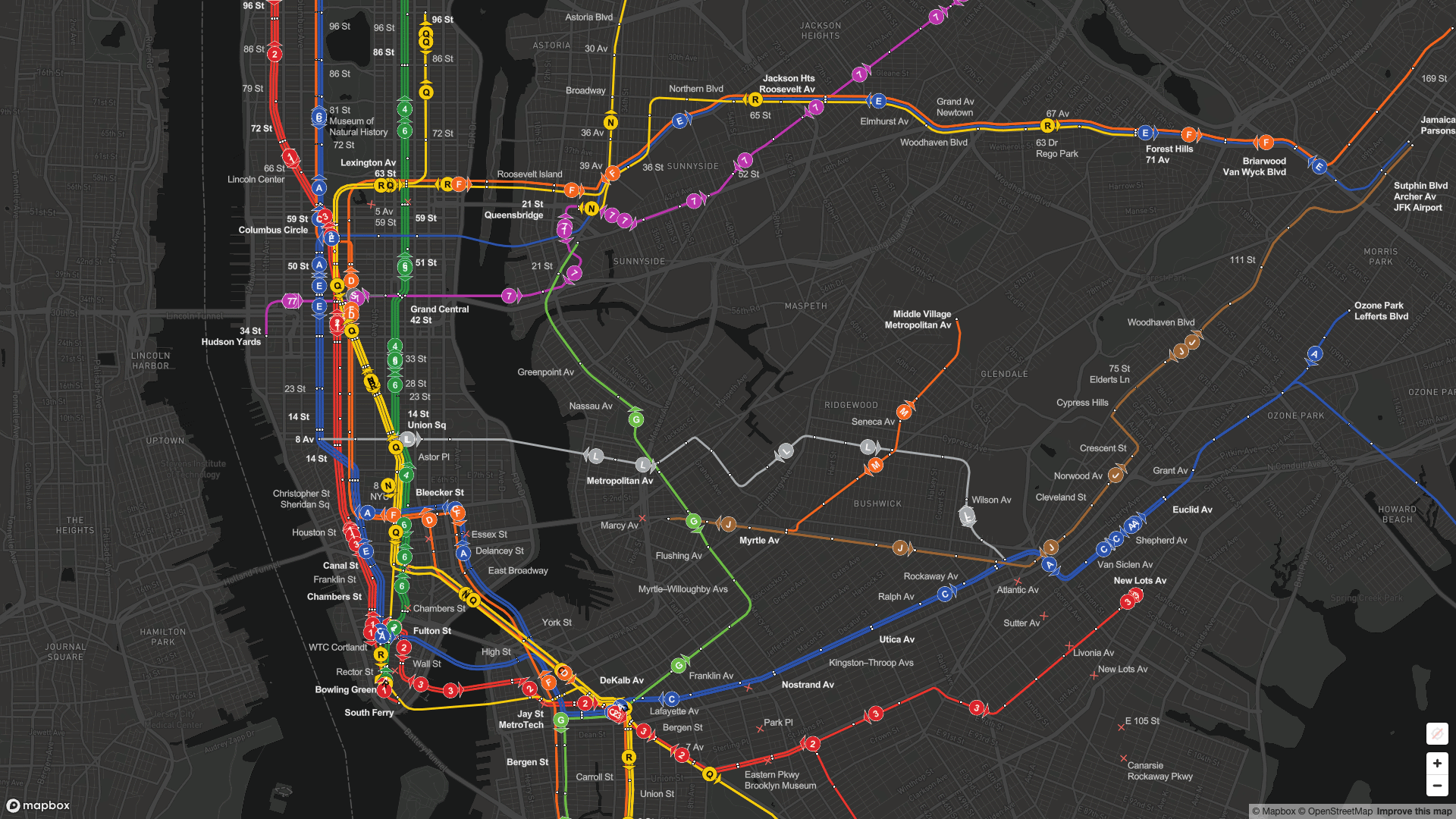 Subway Now (formerly The Weekendest) - Real-Time New York City Subway Map